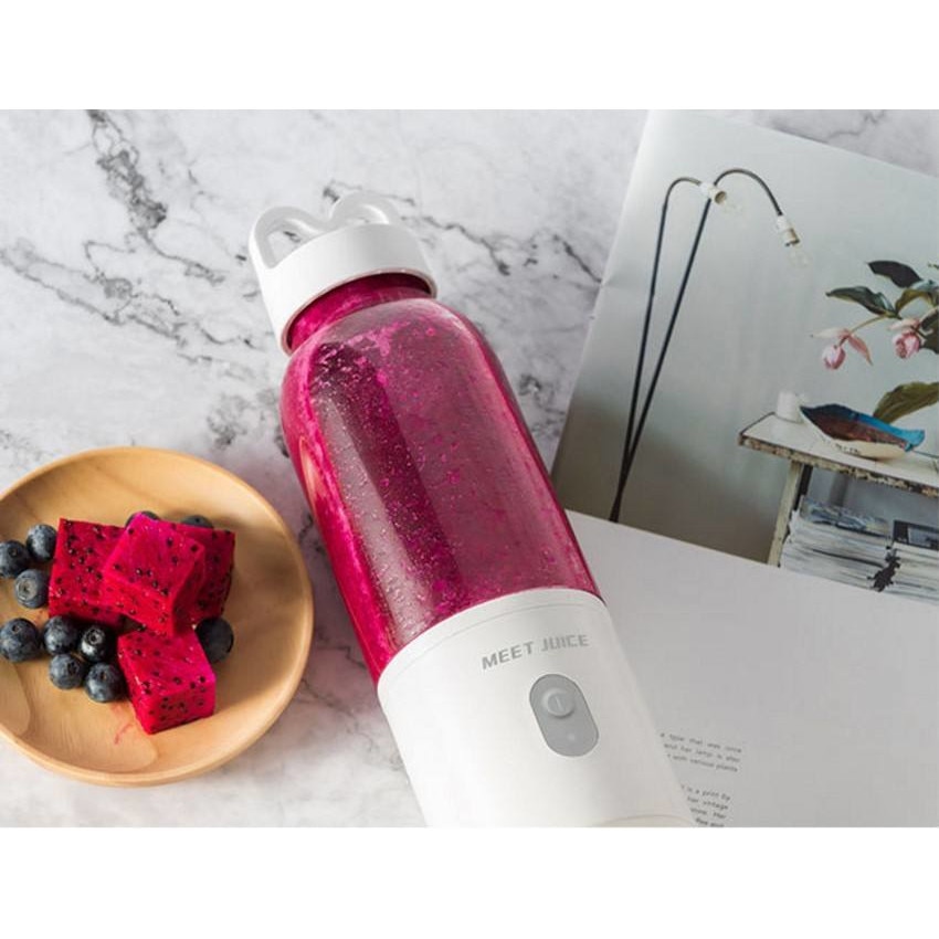 Mini Blender Electric Giftry®, Portabil/Multifunctional, Wireless, Capacitate 500 ml, Baterie ...