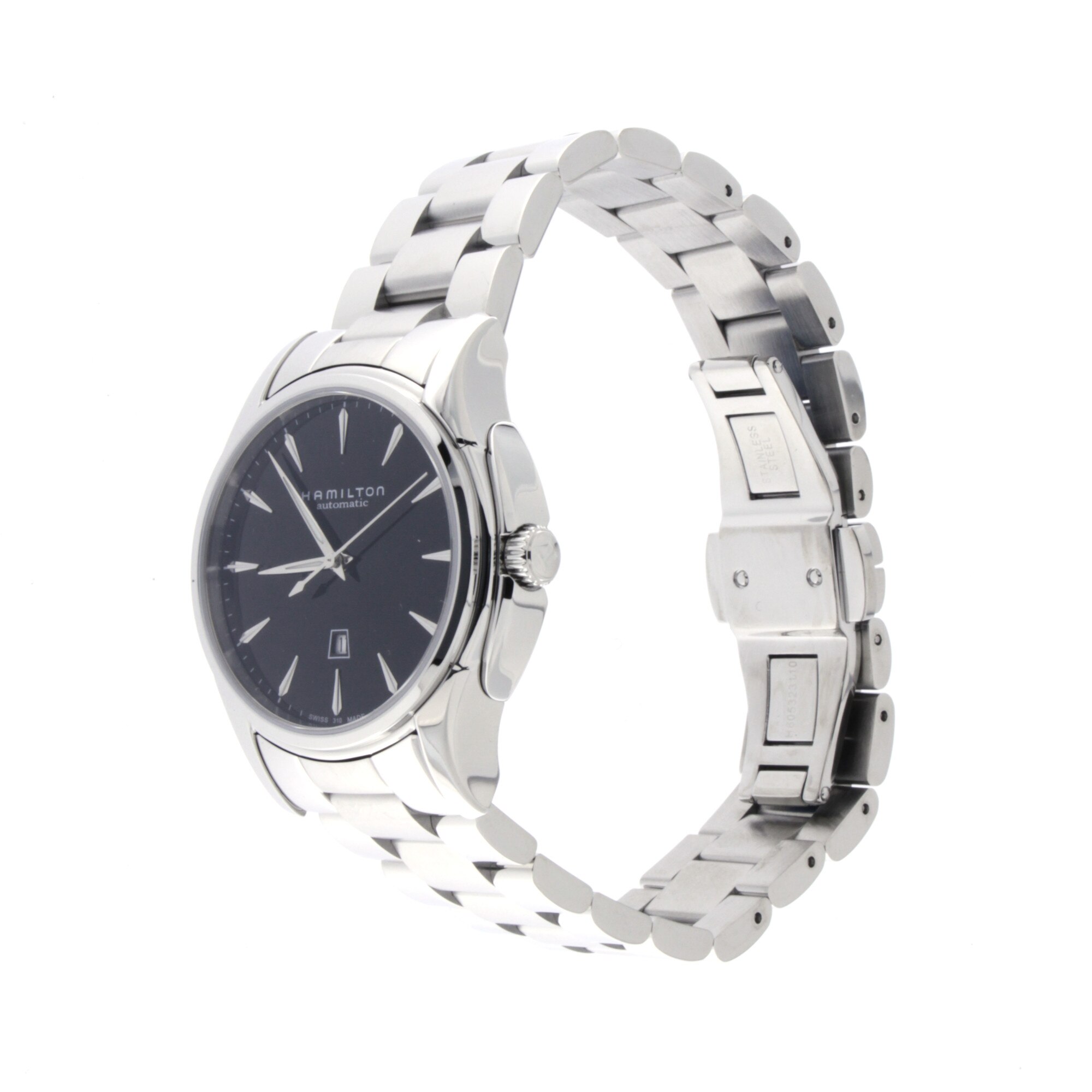 Ceas unisex, Hamilton, Otel, Argintiu/Negru - eMAG.ro
