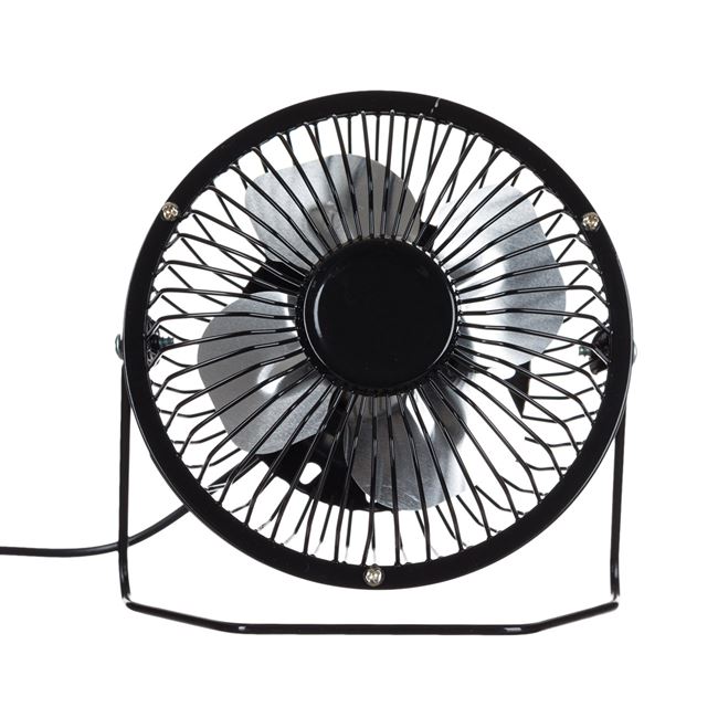 Ventilator Metalic Negru cu USB 13cm - eMAG.ro