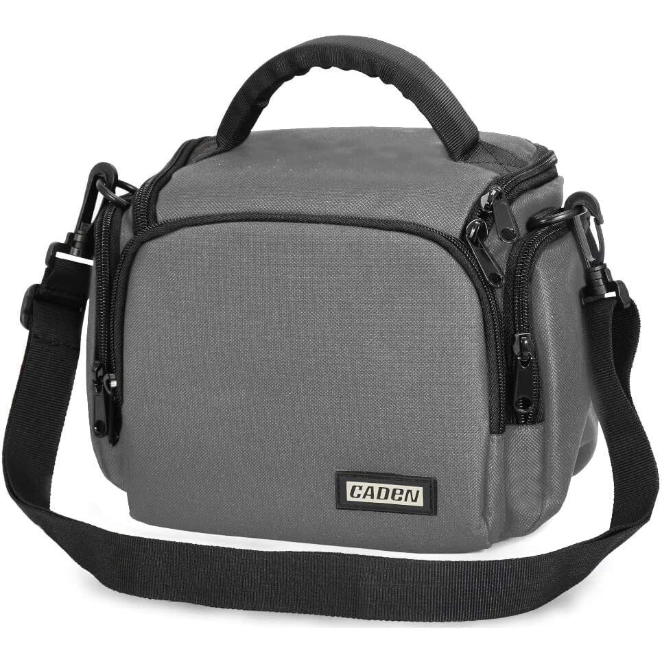 Geanta pentru aparat foto, Caden, Nylon, Gri - eMAG.ro