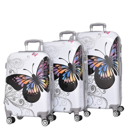 Set 3 valize, ABS/PC, 77/51/30 cm, Multicolor - eMAG.ro