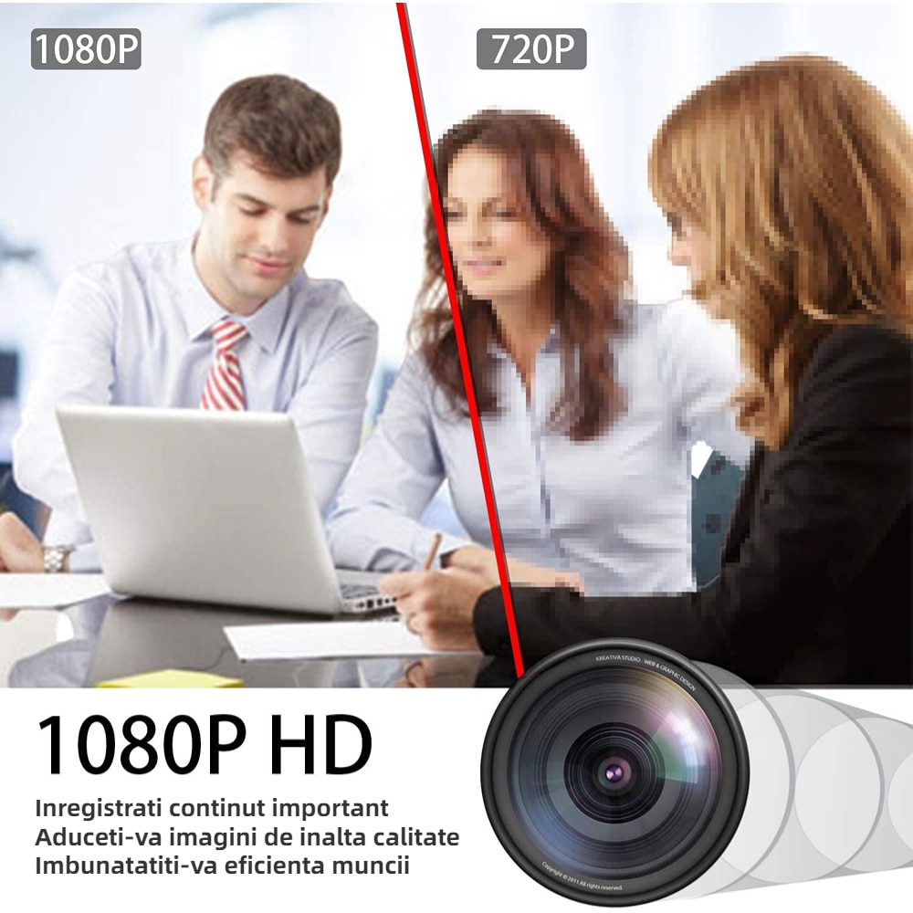 Pix Spion Camera 1080 HD si Microfon, Inregistrare Audio/Video, Negru ...