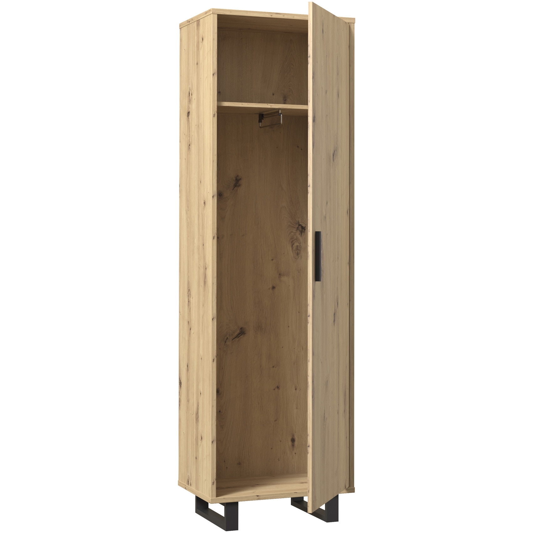 Dulap hol Forte Maracay, dimensiuni 59.8x 41.5x 198.2, stejar Artisan ...
