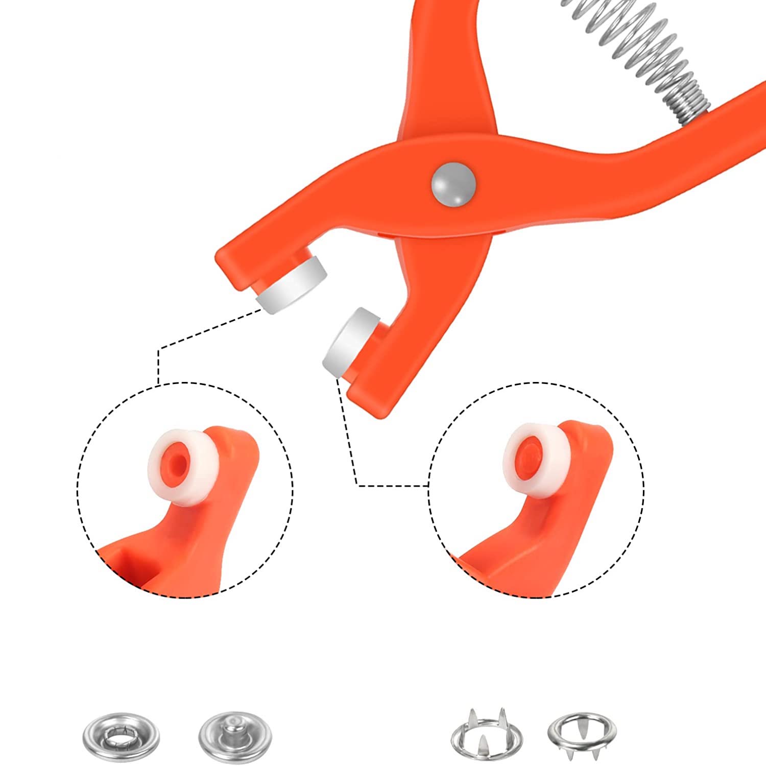 Set Cleste pentru fixare rapida Salestore.ro®, cu capse si Cutie pentru ...