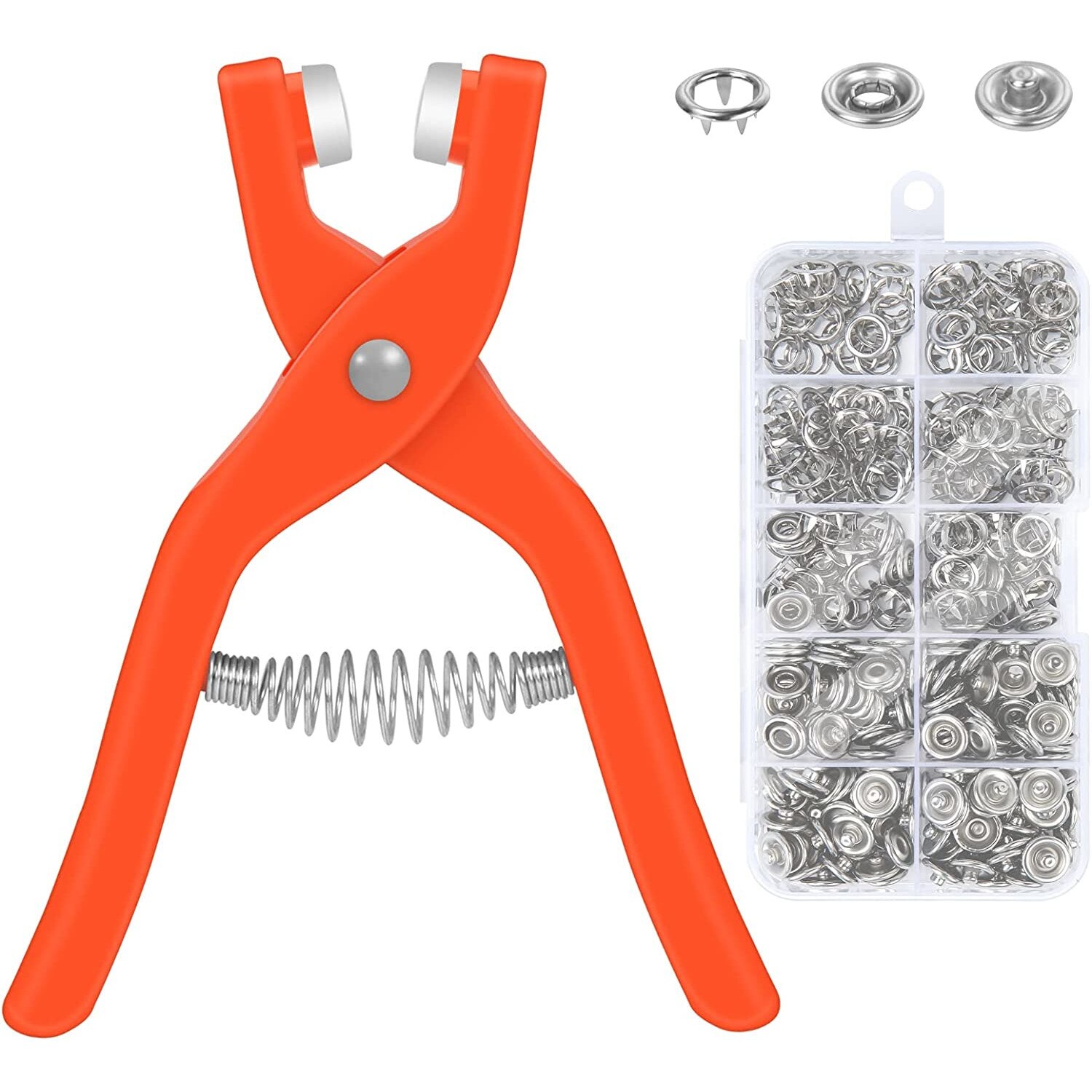 Set Cleste pentru fixare rapida Salestore.ro®, cu capse si Cutie pentru ...