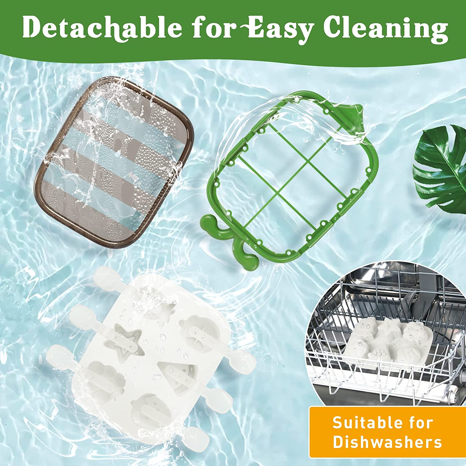 Forme DIY pentru inghetata, Silicon, Verde - eMAG.ro