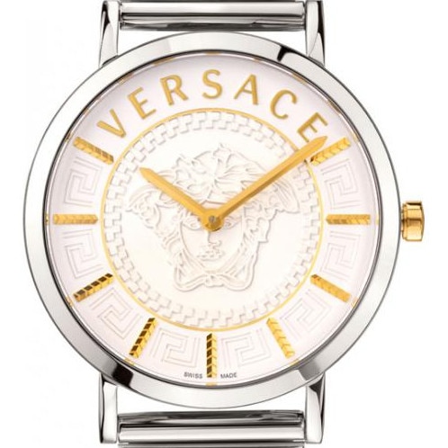 Ceas dama, Versace, Inox, Argintiu/Auriu - eMAG.ro