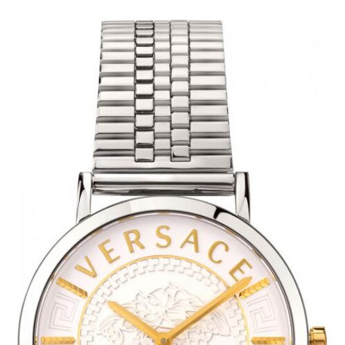 Ceas dama, Versace, Inox, Argintiu/Auriu - eMAG.ro