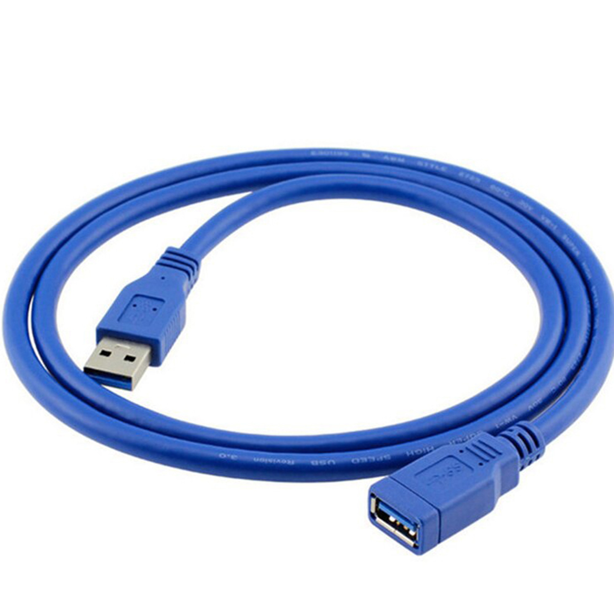 Cablu Prelungitor, USB 3.0 Mama-USB 3.0 Tata, 3m, Albastru - eMAG.ro