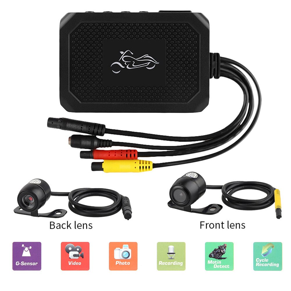 Camera Motocicleta DVR Dual, potrivit pentru moto/atv/auto ...