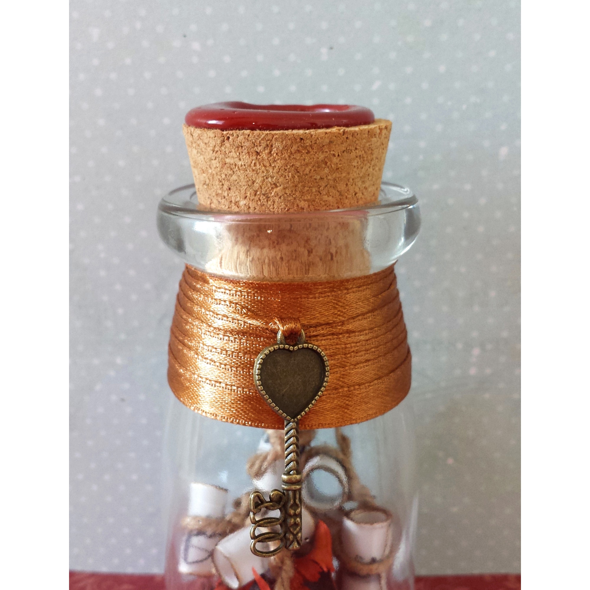 Scrisoare cadou pentru iubit - puzzle in mini-borcan decorat manual ...