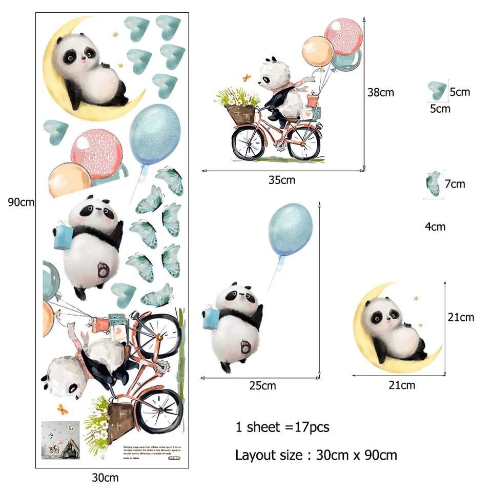 Sticker Decorativ Autoadeziv pentru Perete sau Mobila cu Animale ...