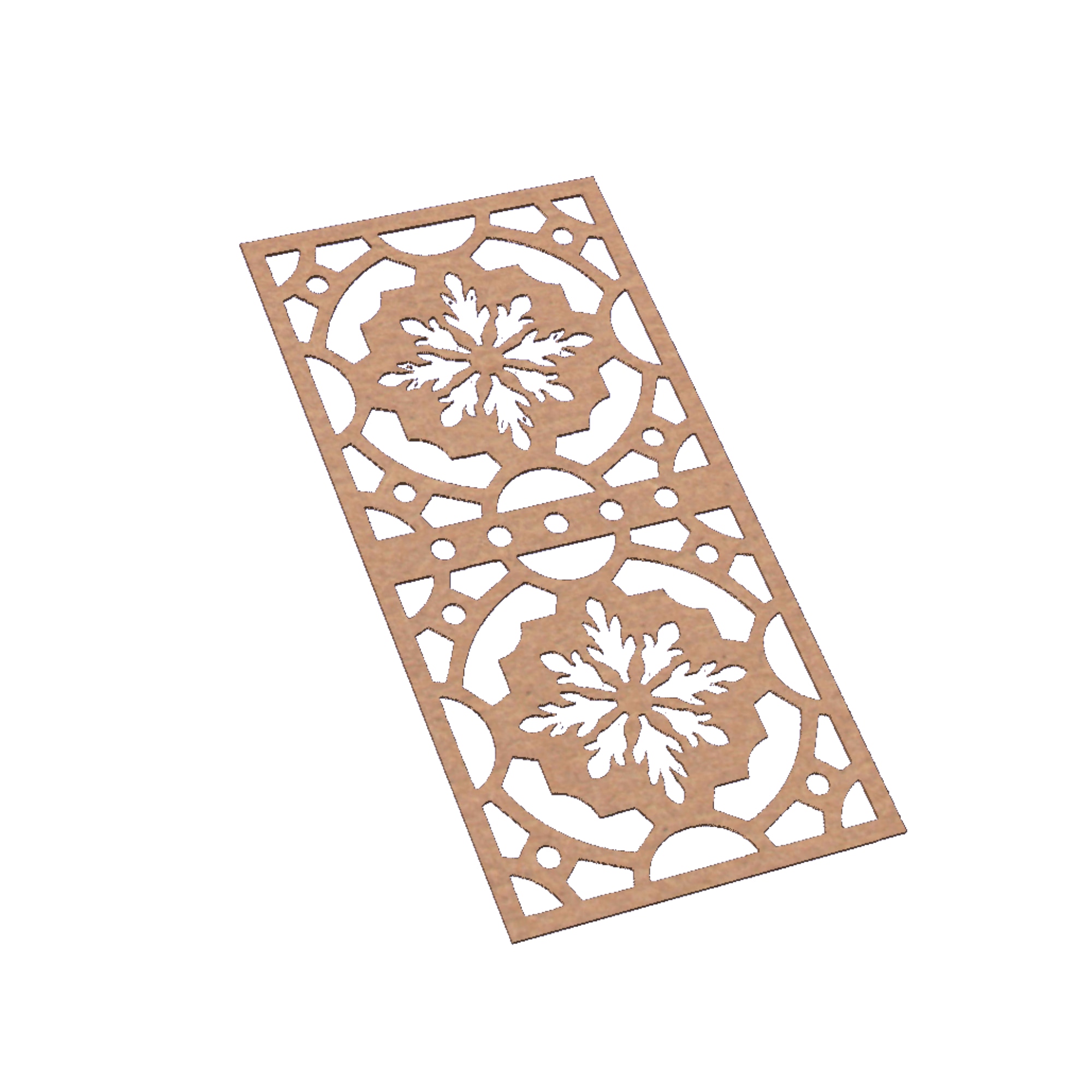 Panou decorativ traforat, mdf natur, Mos171, 100 x 48 cm, 6 mm - eMAG.ro