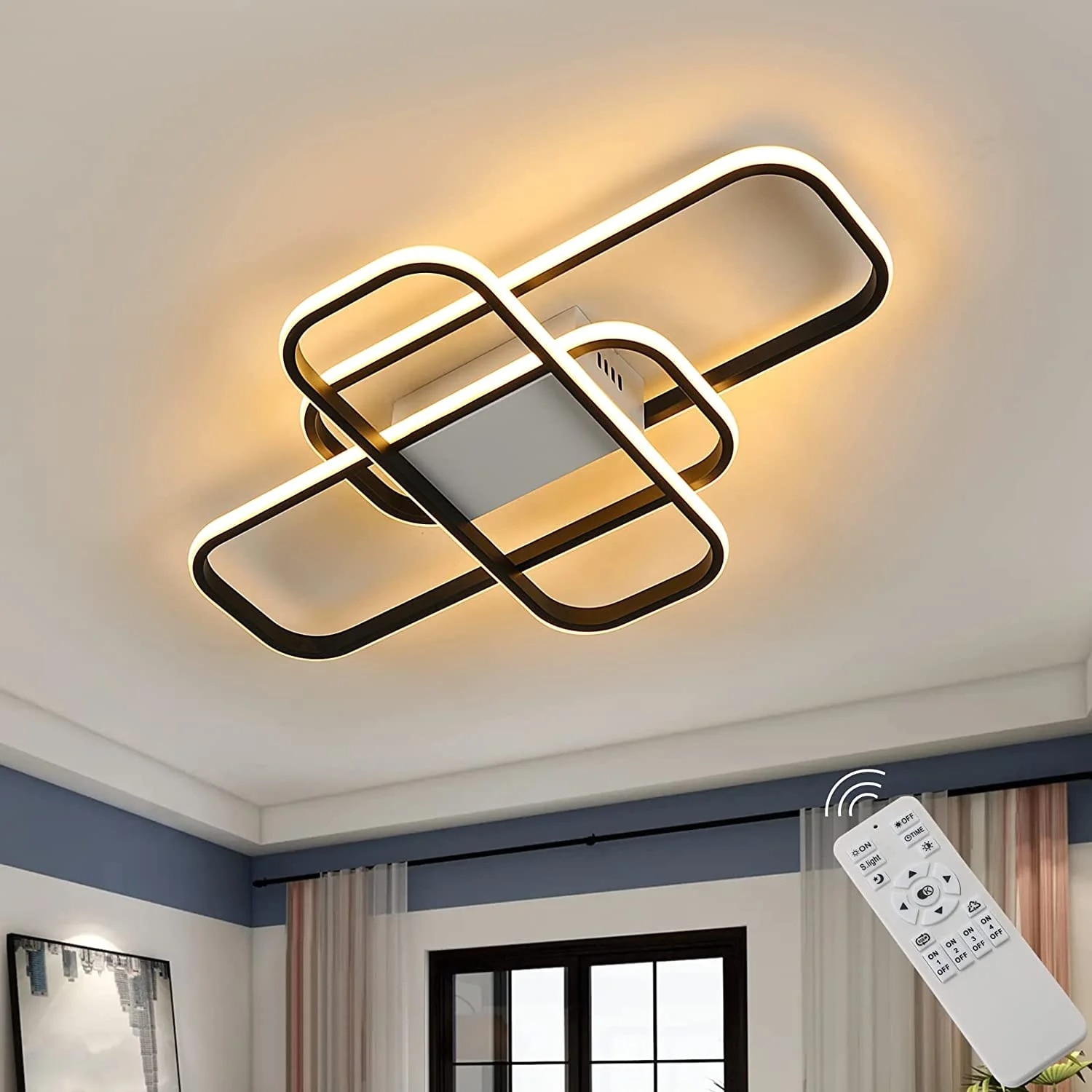 Plafoniera Cu LED, Comely, Aluminiu, Dreptunghiulara, 220v, 44w ...