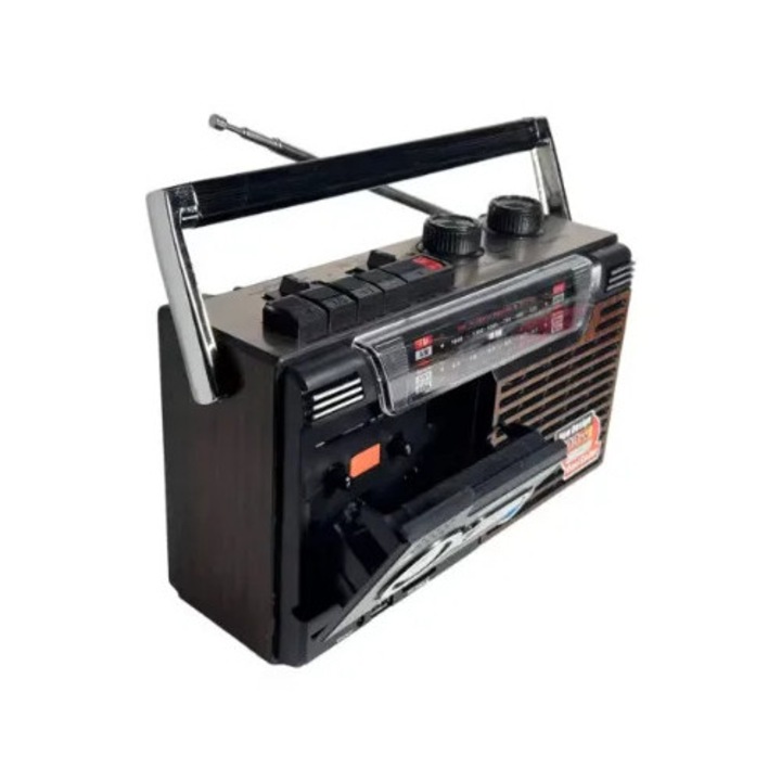 Radio Portabil Retro AT PERFORMANCE® – Casetofon, MP3 Player, USB ...