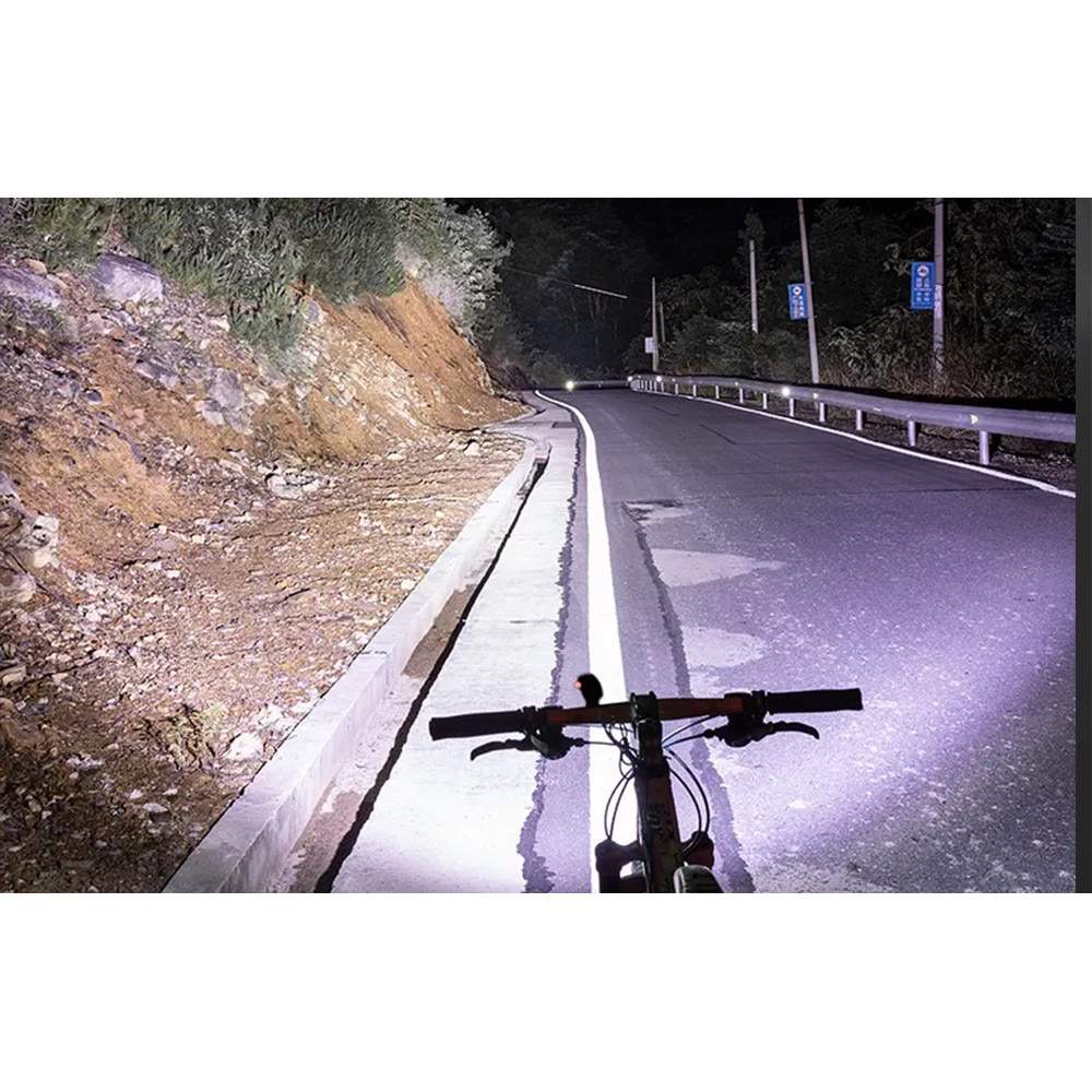Rockbros YQ-QD400LM kerékpár lámpa, LED, 2000 mAh, USB töltés ...