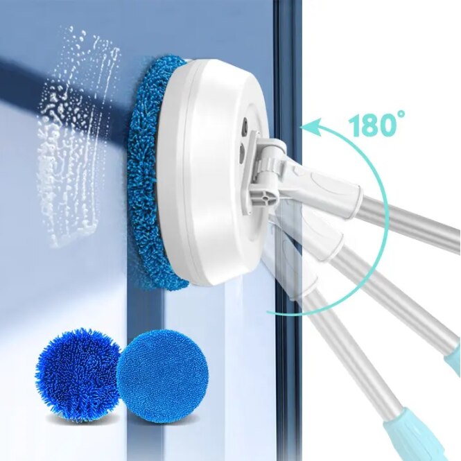 Mop Rotativ SIKS, Lungime Reglabila 98-138 cm, Telescopic, Forma ...