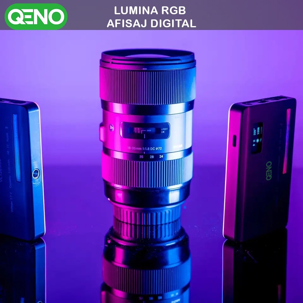Lampa Video - Foto RGB LED W140 QENO® REVOLIGHTS, Lumina Continua 2500 ...