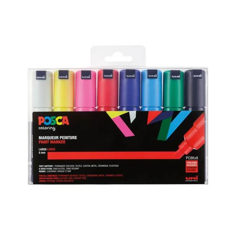 Set 8 markere Posca Basic PC-8K - eMAG.ro