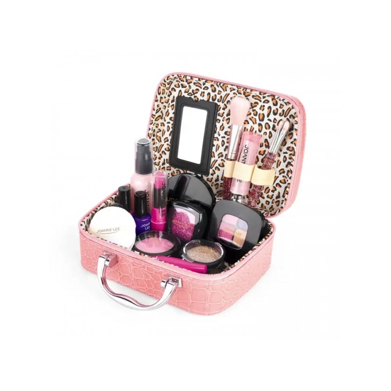 Trusa de machiaj gentuta roz AliBibi - eMAG.ro