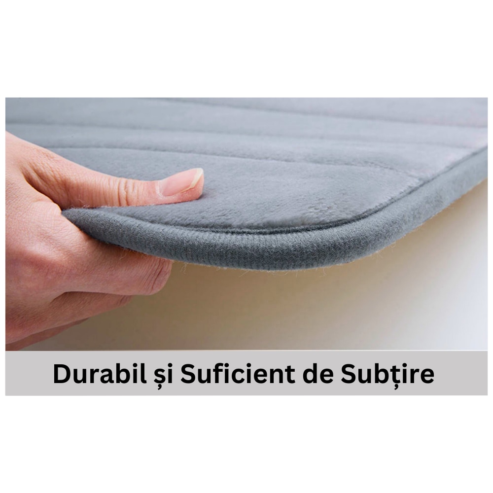 Set 2 covorase baie, spuma cu memorie, 80x50 & 50x40cm, crem ®OPTIMDEKO ...