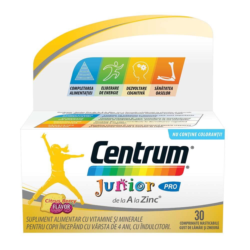 Centrum Junior Pro de la A la Zinc 30 comprimate GSK - eMAG.ro