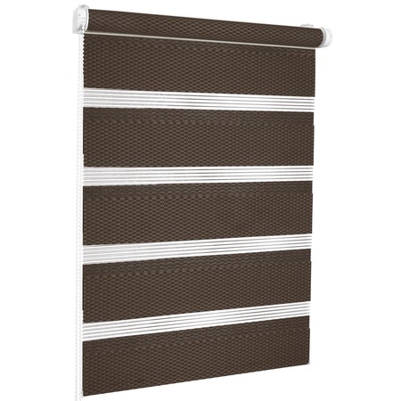 Roleta textila, structura de ratan, instalare non-invaziva, rulou Zi si ...