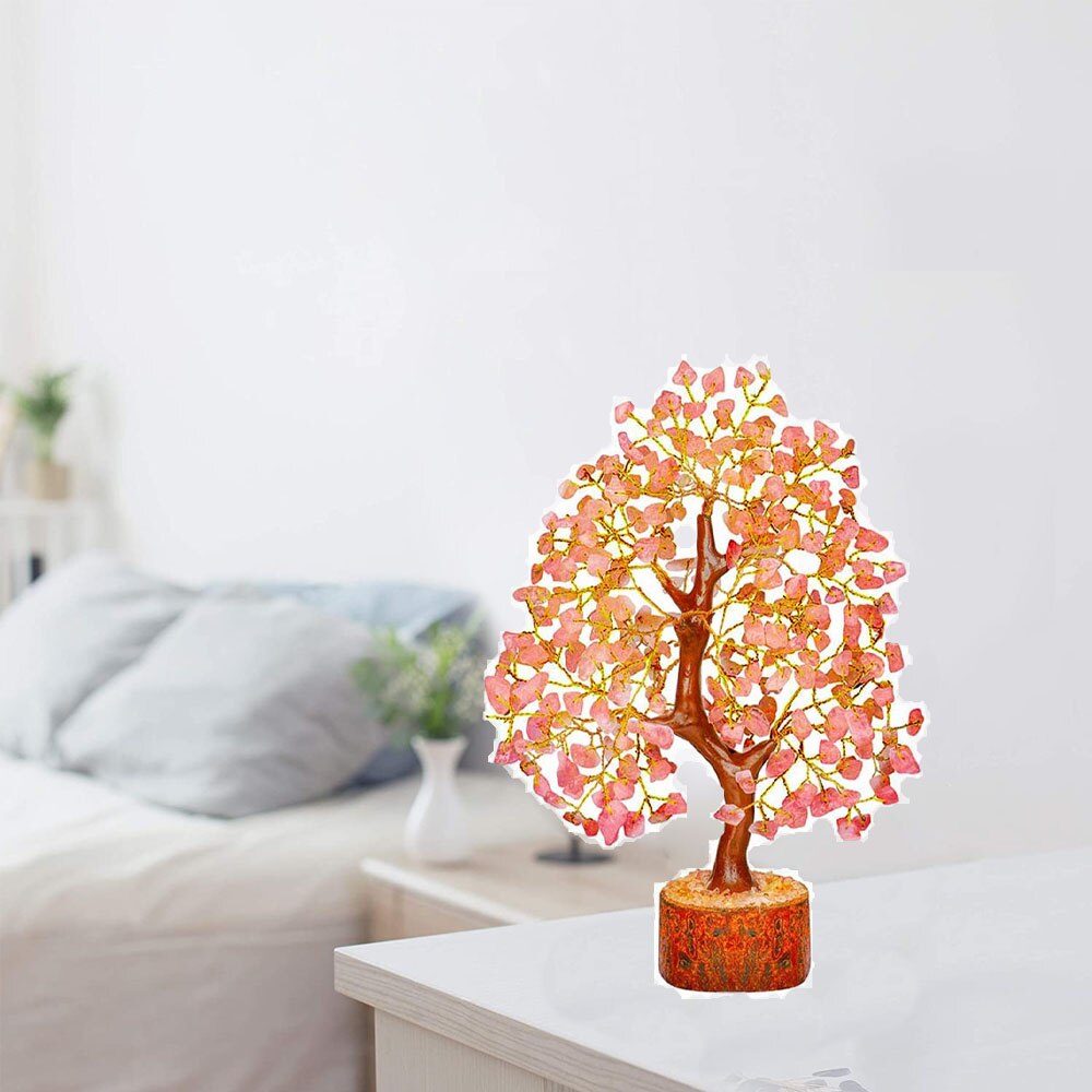 Copacul dorintelor, Cristal/Cupru, 10cm, Multicolor - eMAG.ro