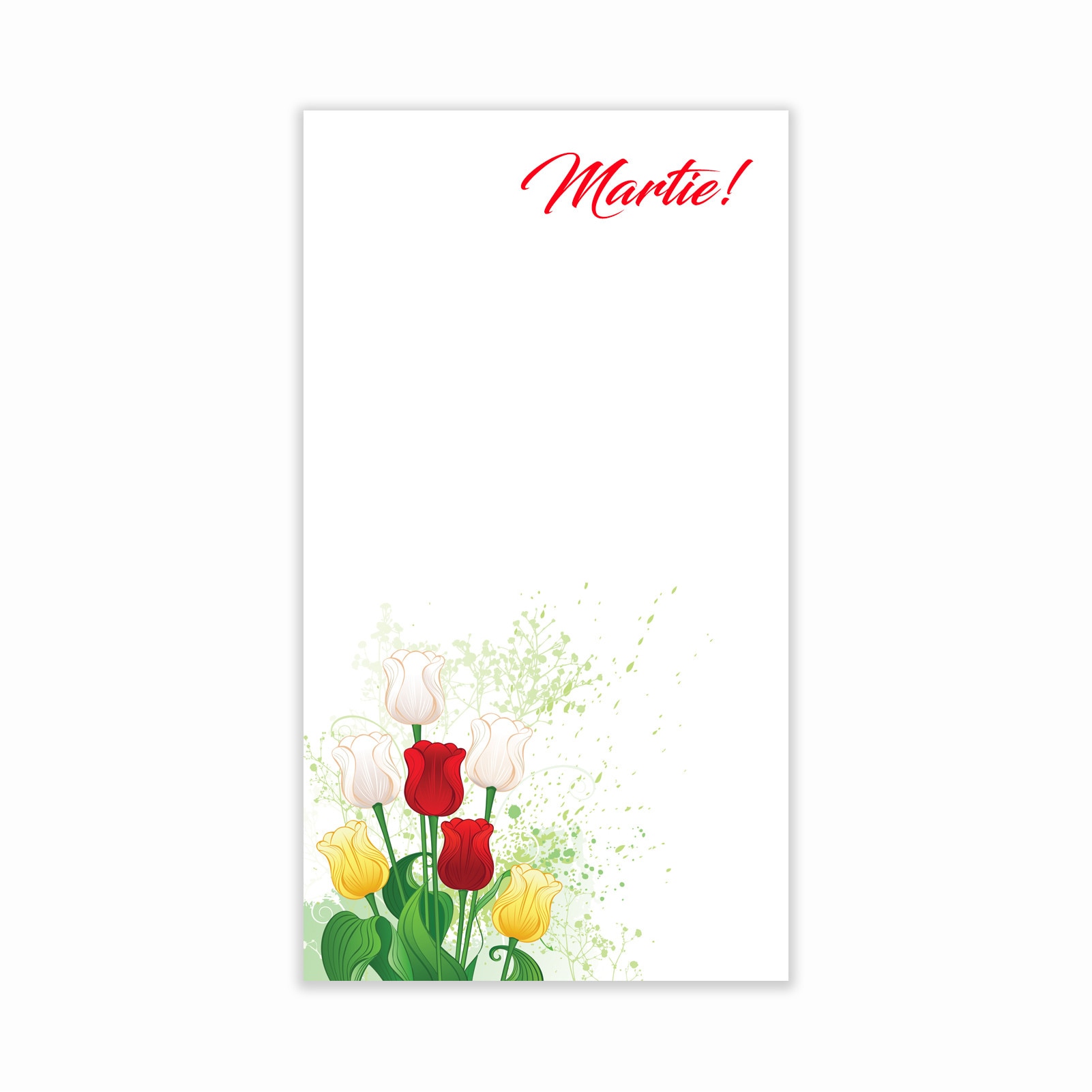 Set 200 Cartonase cu tematica Martisor, model 10, multicolor, 9x5 cm ...
