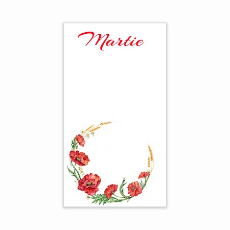 Set 200 Cartonase cu tematica Martisor, model 11, multicolor, 9x5 cm ...