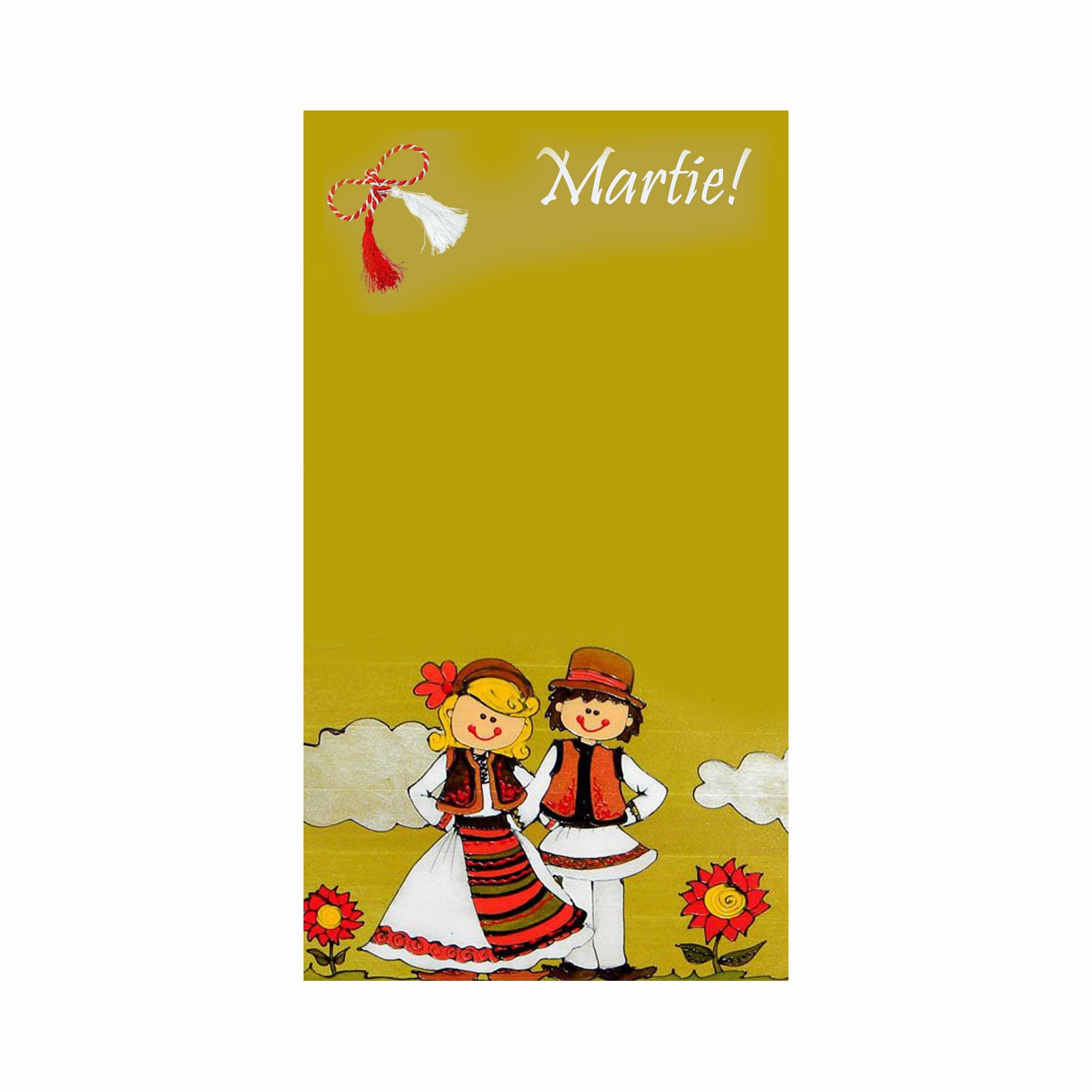 Set 200 Cartonase cu tematica Martisor, model 40, multicolor, 9x5 cm ...