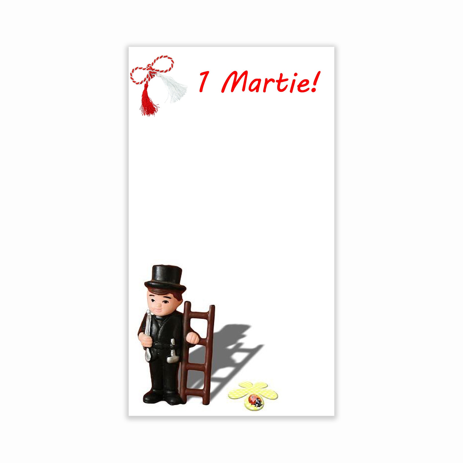 Set 200 Cartonase cu tematica Martisor, model 59, multicolor, 9x5 cm ...