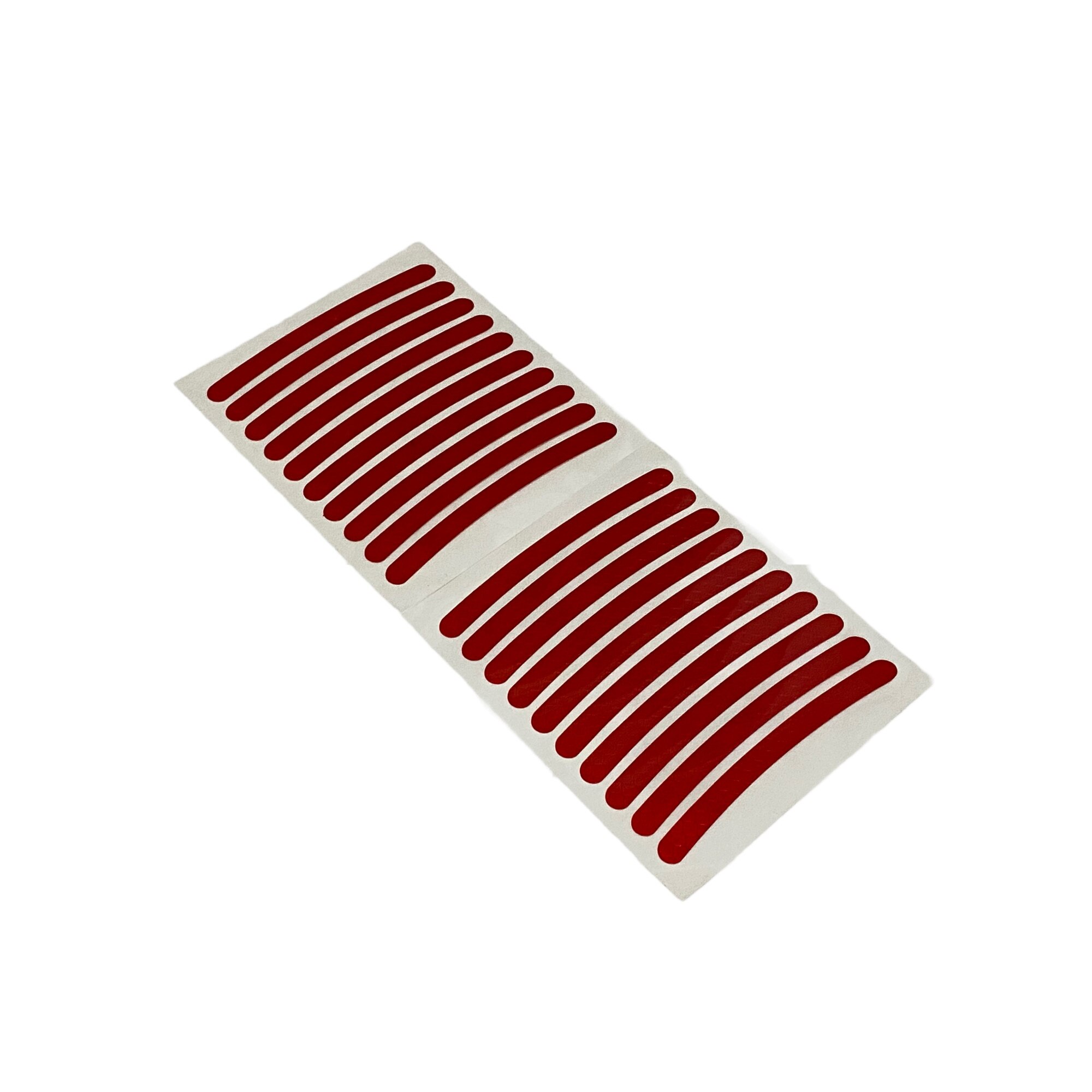 Autocolante reflectorizante pentru jante tip abtibild, set 20 buc, rosu ...
