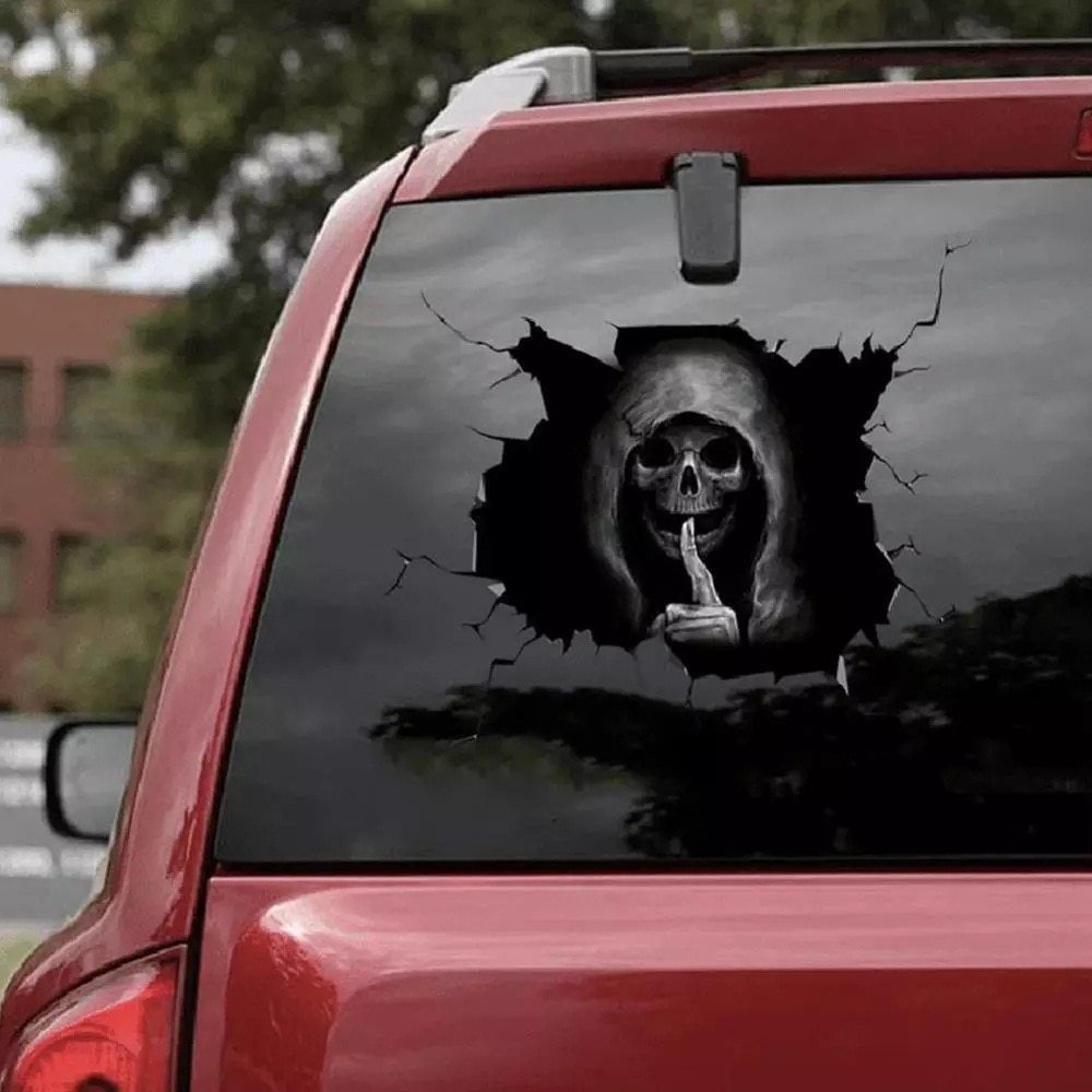 Abtibild luneta auto Horror, tip Sticker, 30 x 20 cm - eMAG.ro