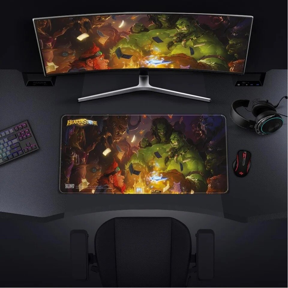 Mouse Pad Hearthstone XL, 900 x 420 x 4 mm - Heroes - eMAG.ro