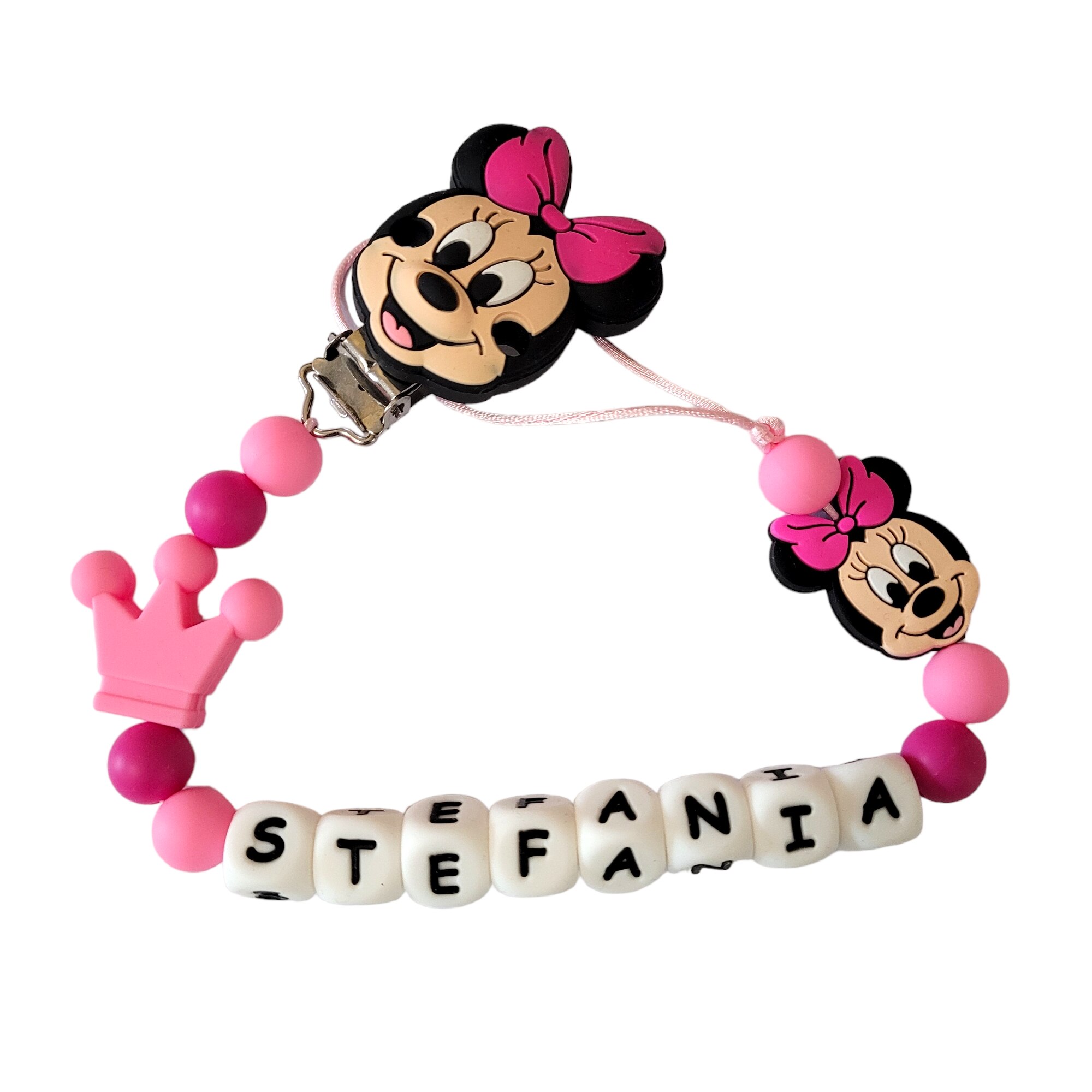 Lantisor pentru suzeta din silicon alimentar coronita F - eMAG.ro