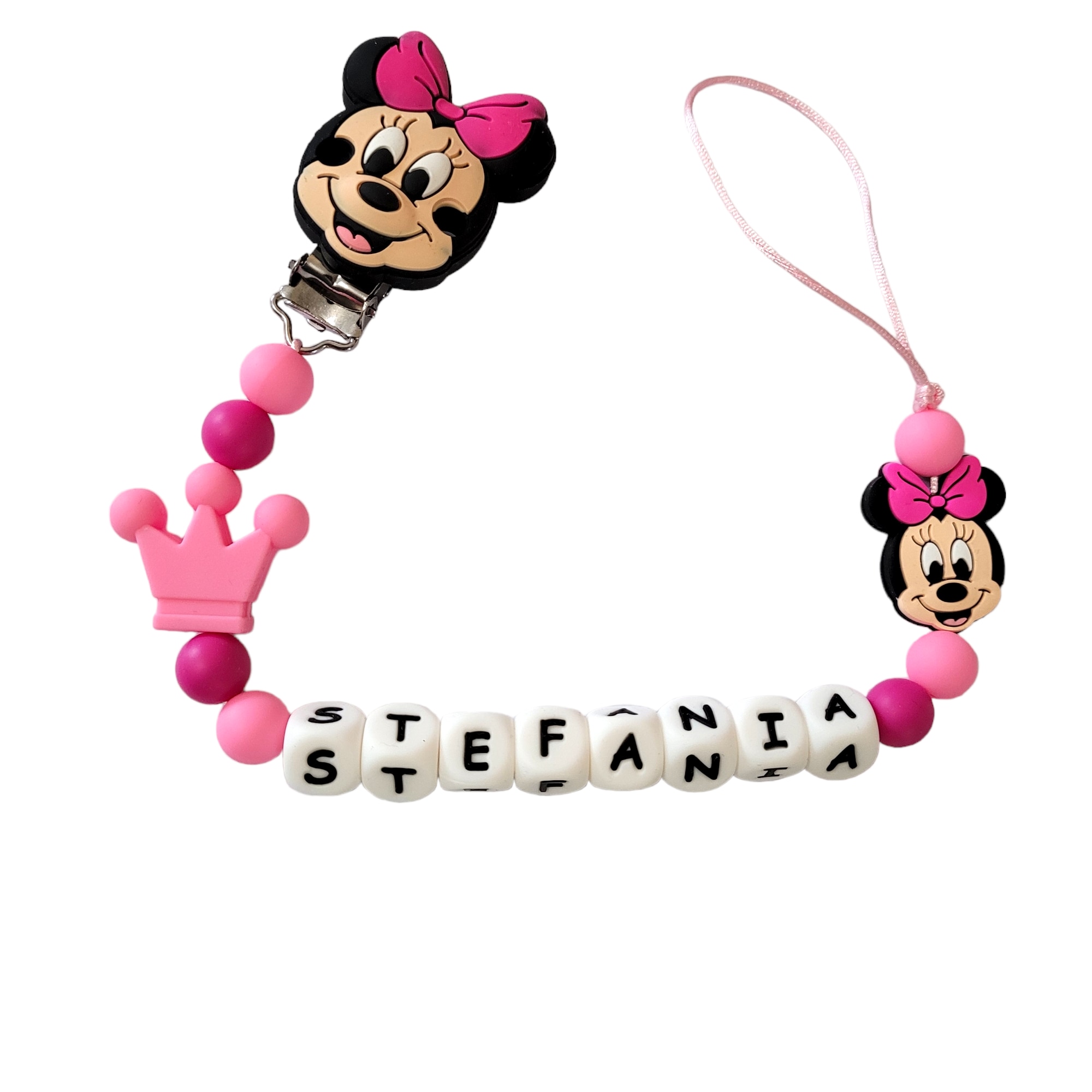 Lantisor pentru suzeta din silicon alimentar coronita F - eMAG.ro