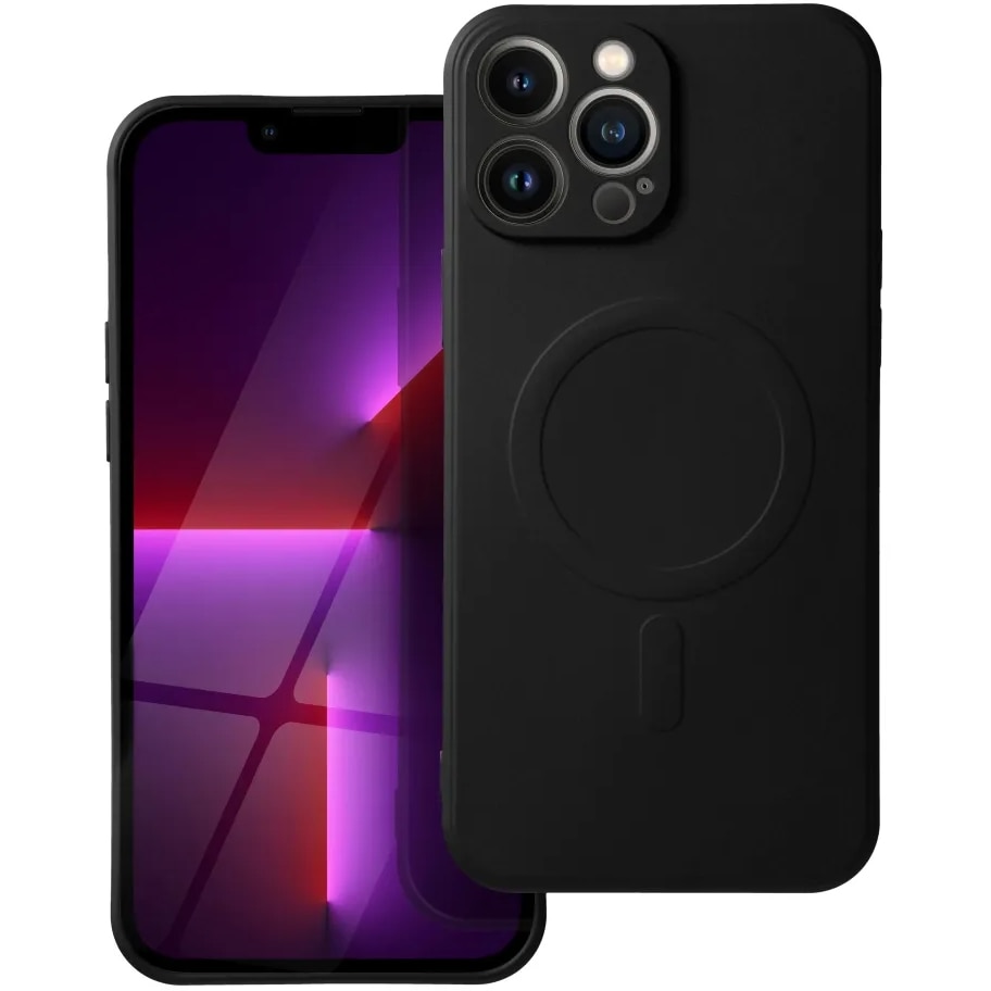 Защитен калъф MagSafe за Apple iPhone 13 Pro Max, Silicon Flexe Mag, Elite Armor, U-23, Deep ...