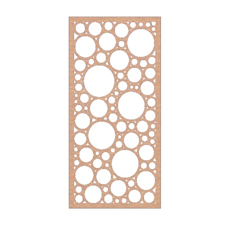 Panou decorativ traforat, Mdf natur, Mos175, 100 x 48 cm, 6 mm - eMAG.ro