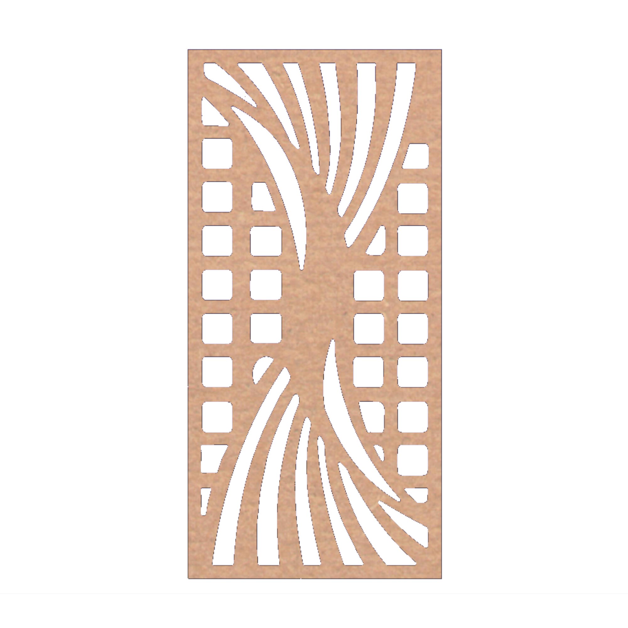 Panou decorativ traforat Mdf natur, Mos176,100 x 48 cm, 6 mm - eMAG.ro