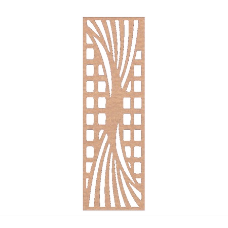 Panou decorativ traforat, mdf natur, Mos177, 150 x 48 cm, 6 mm - eMAG.ro