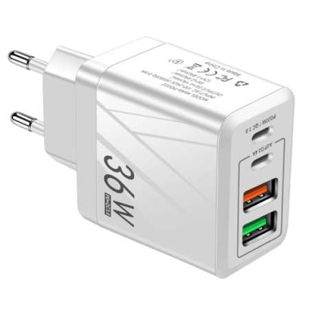 Incarcator pentru telefon USB 36W 2PD QC3.0 - eMAG.ro
