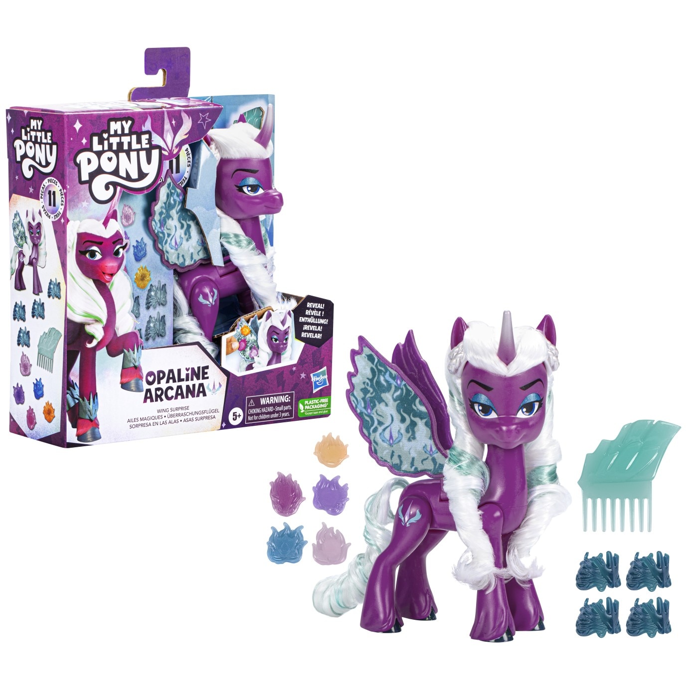 Figurina My Little Pony - Wing surprise: Opaline Arcana, 14 cm - eMAG.ro