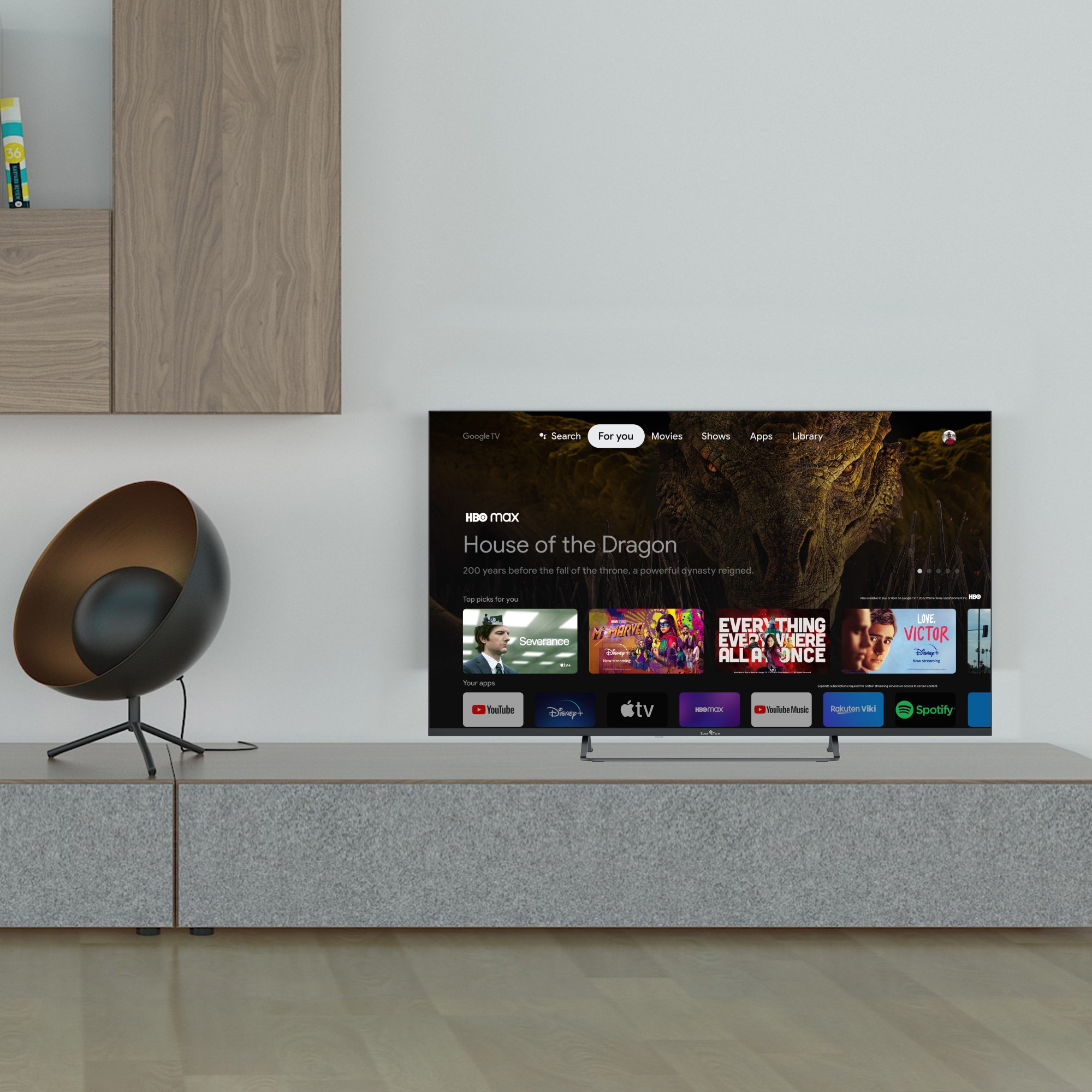 Smart Tech 55UG10V3, UHD Google TV, 55" (139 cm), 2G/8G, Dolby Audio ...