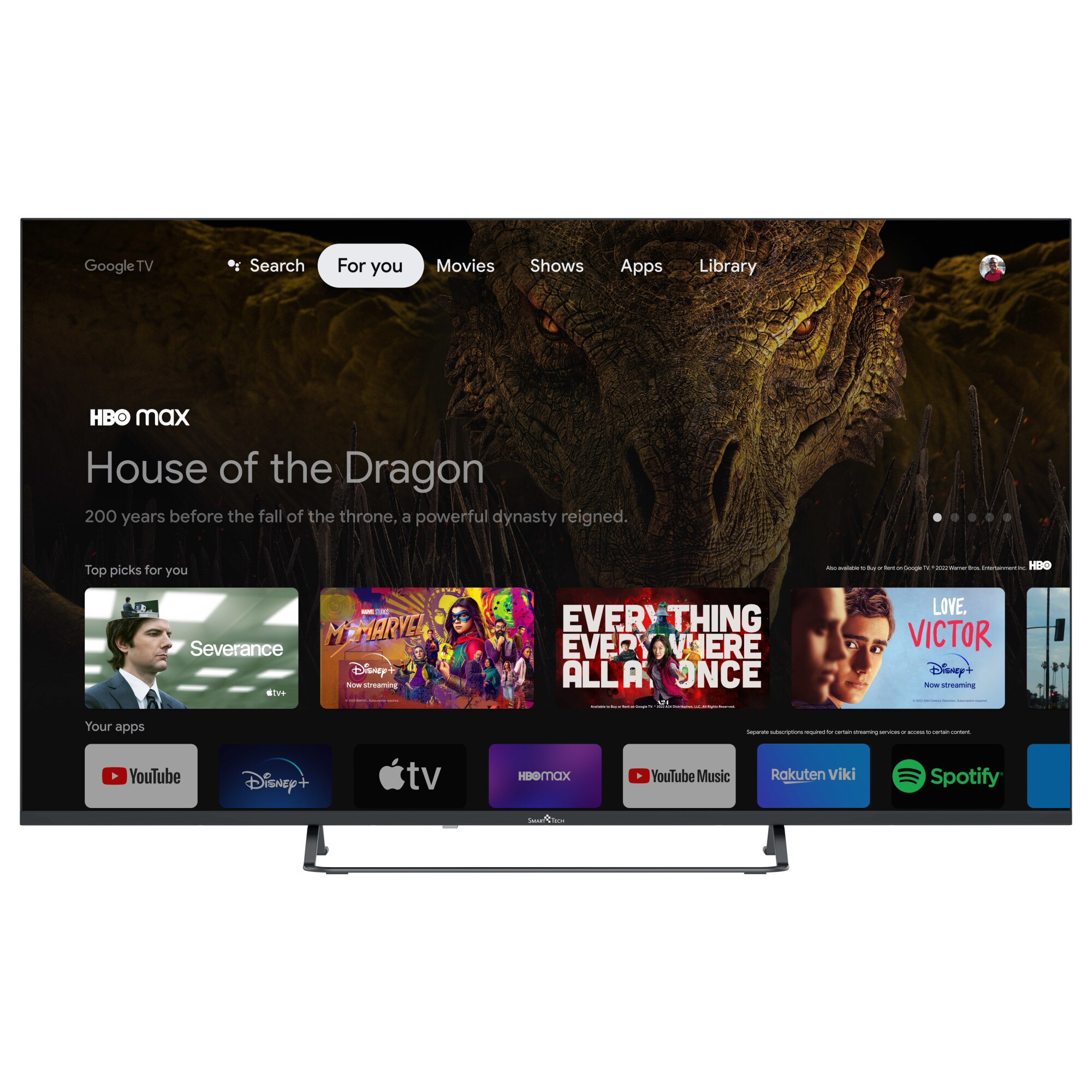 Smart Tech 55UG10V3, UHD Google TV, 55" (139 cm), 2G/8G, Dolby Audio ...