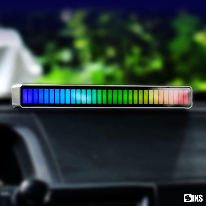 Lumini De Ritm LED RGB SIKS Cu Activare Sonora, Bara RGB Cu Functie VU ...