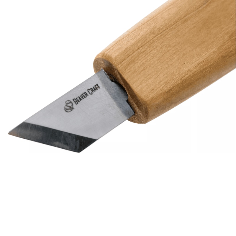 Lama pentru cutit cu lama tesita pentru sculptura in lemn BeaverCraft ...