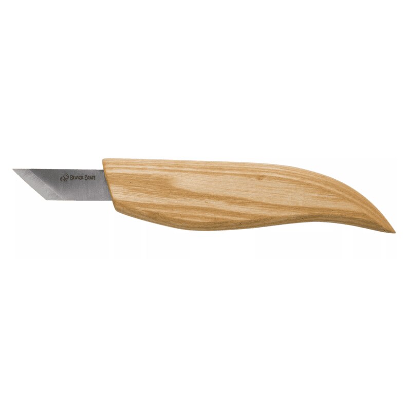 Cutit cu lama tesita pentru sculptura in lemn BeaverCraft C12 - eMAG.ro