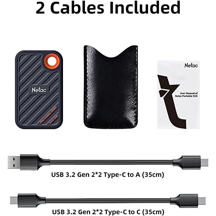 SSD extern Netac ZX20, 1TB, NVMe, USB 3.2 Gen2x2, 2000 MB/s - eMAG.ro