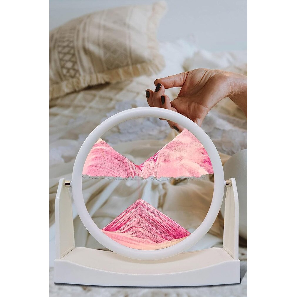 Obiect decorativ pentru birou ShowSand, tip tablou cu nisip miscator ...